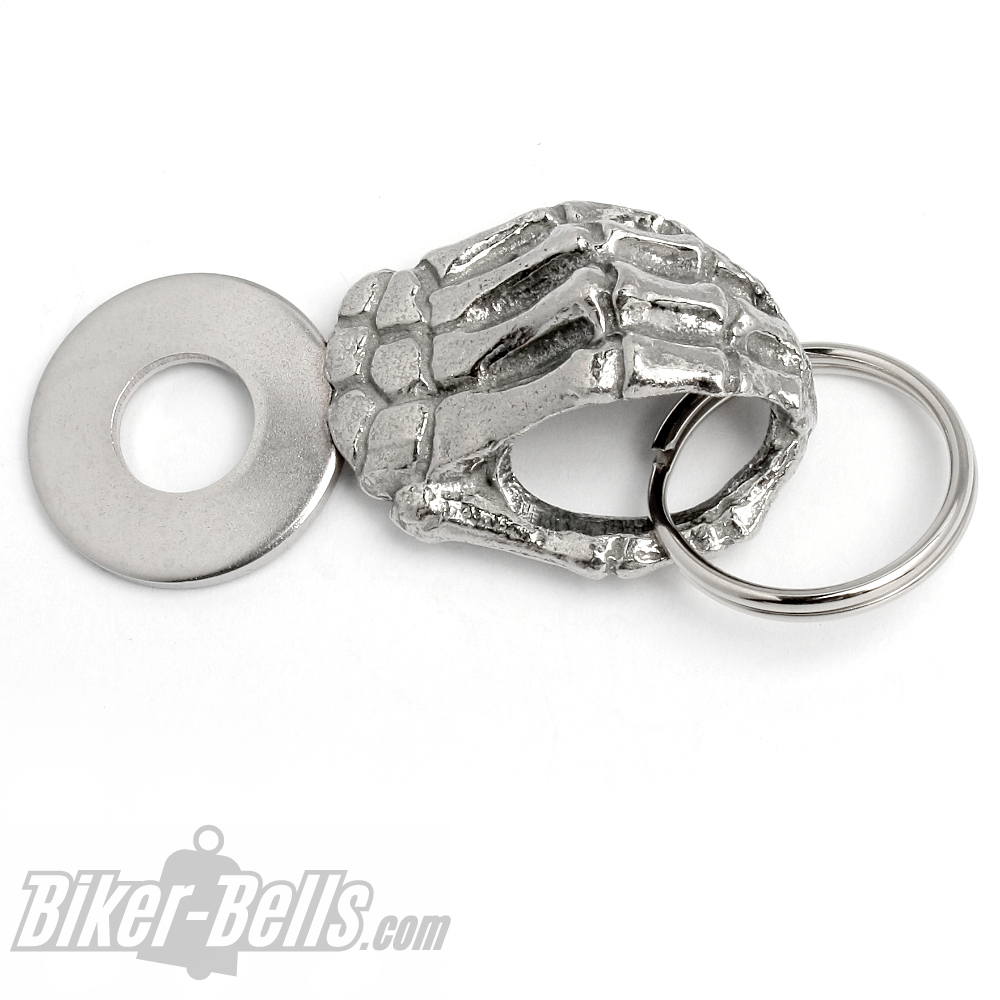 Skeleton Hand Bell Hanger to attach Guardian Bells to the motorcycle ...