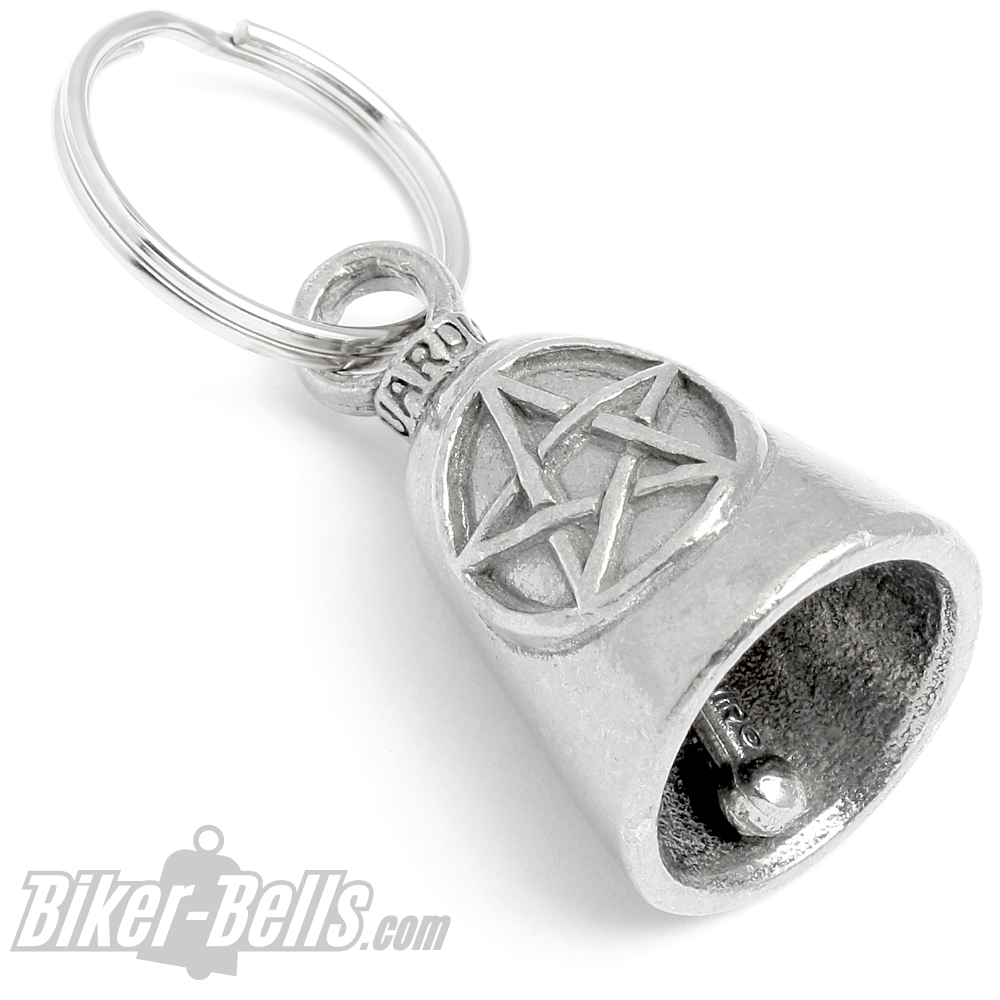 Original Guardian Bell with Pentagram Lucky Charm Biker Gift - Biker ...